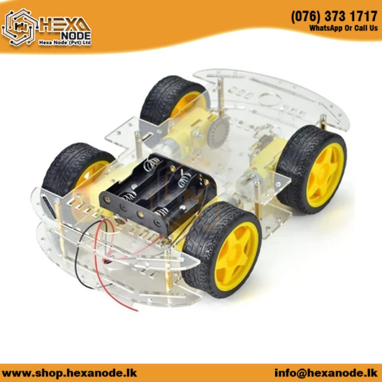 4 Wheel Smart Car Chassis Kit for Hobby Electronic Projects – Hexa