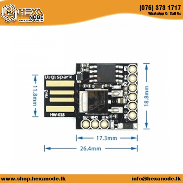 Digispark ATTiny85 General Development Board – Hexa