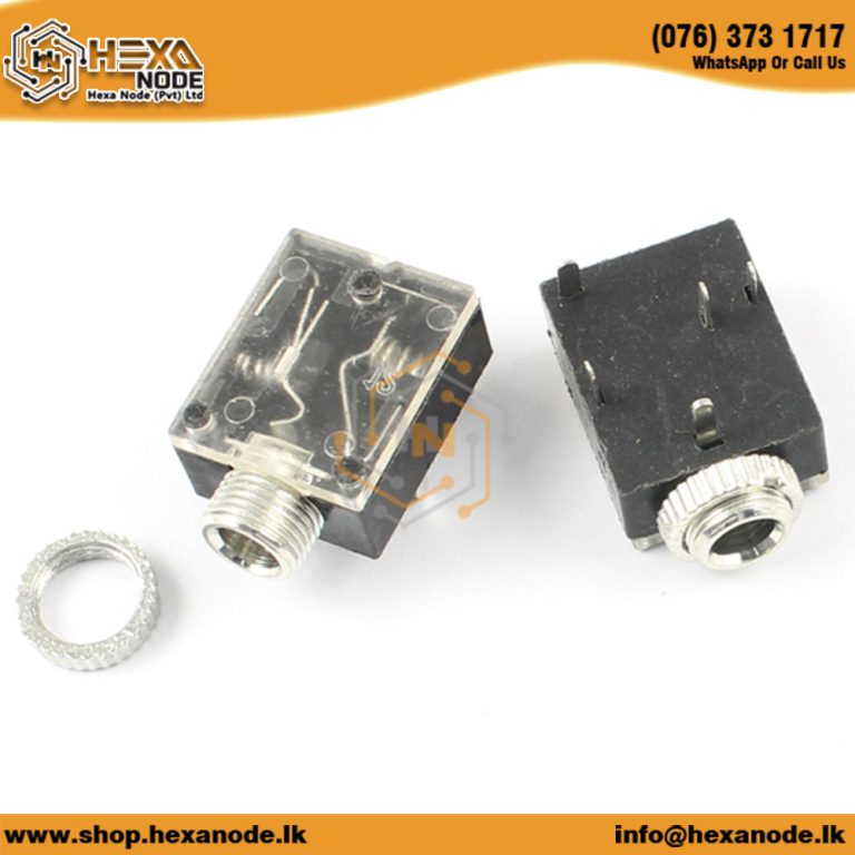 3.5mm Mount Stereo Socket with Nut – Hexa