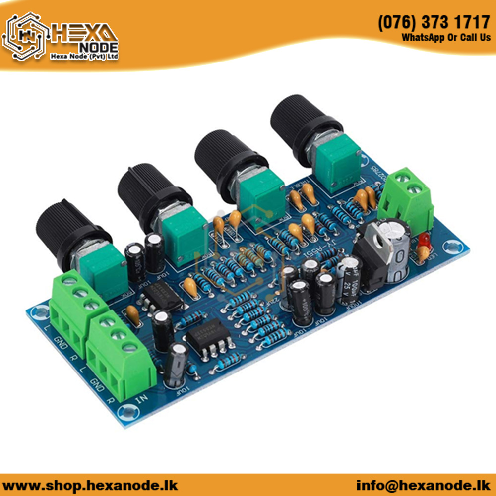 NE5532 Half Wave Stereo Preamplifier With TREBLE, ALTO, BASS, MASTER ...